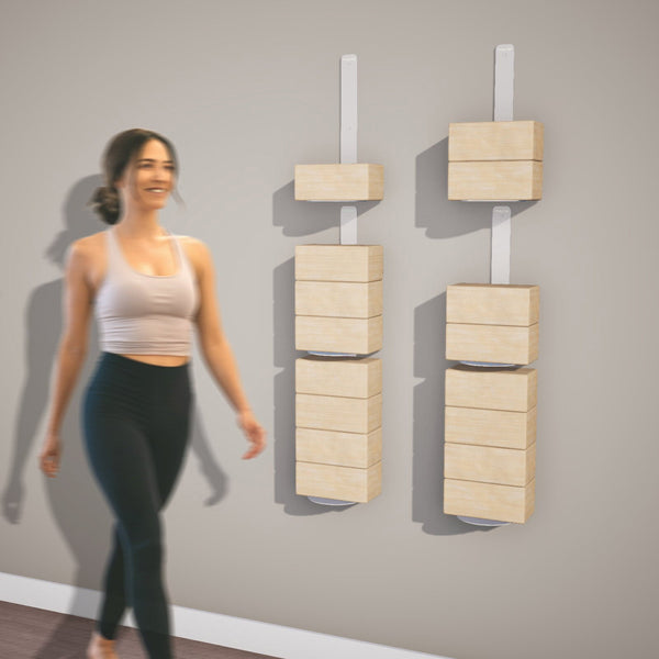 Yoke Yoga Block Wall Bracket - White | by Mache & Yoga Design Lab